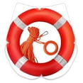 Boat Safety Throw Rings - Life Buoy Ring with Water Floating Lifesaving ...