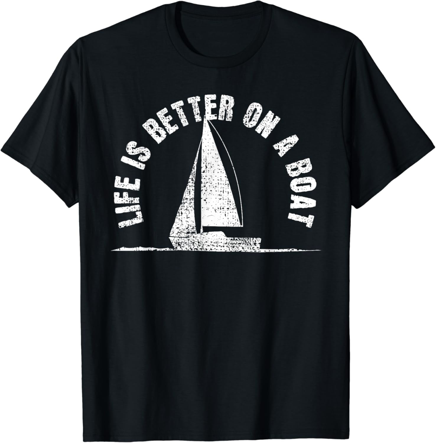 Boat Sailing Sail Boating Yacht T-Shirt - Walmart.com