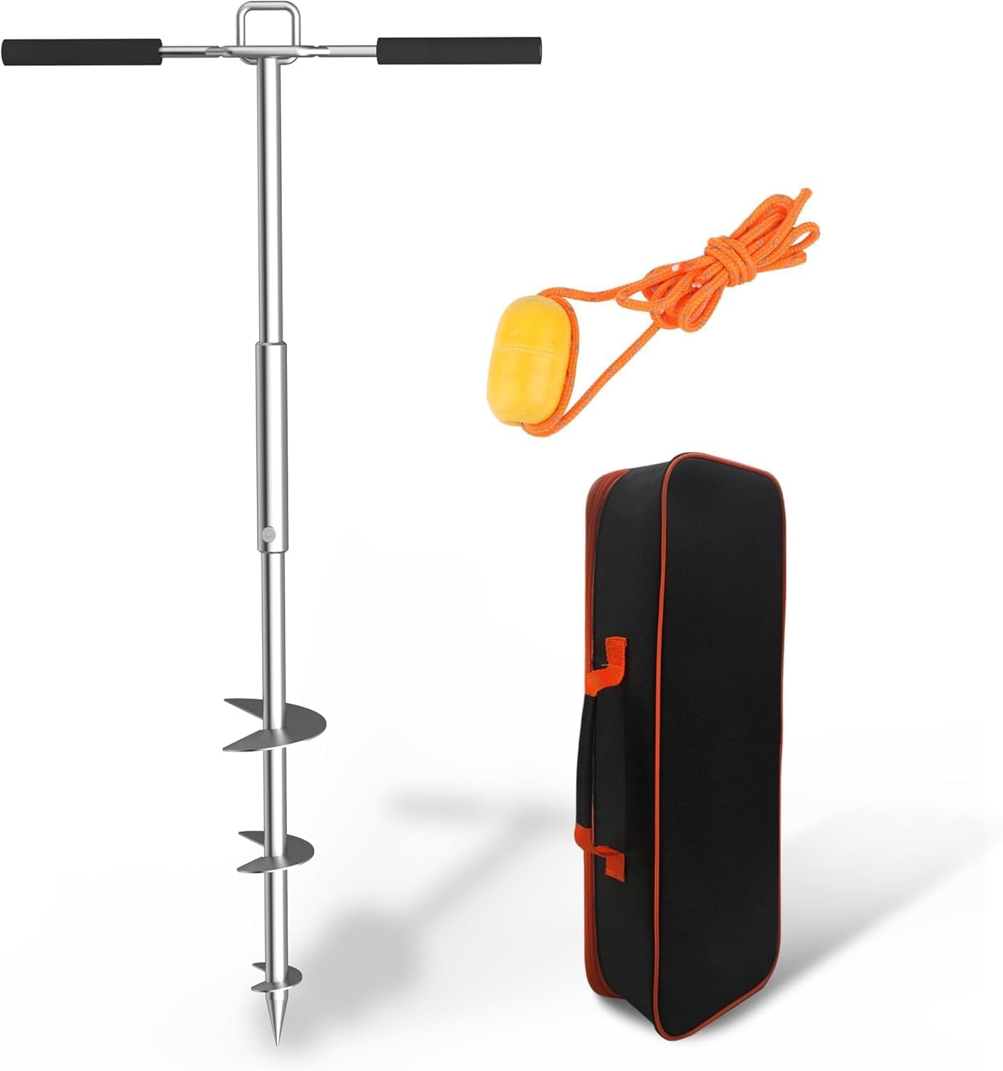 Boat Sand Anchor, 316 Stainless Steel Screw Boat Anchor with Removable ...