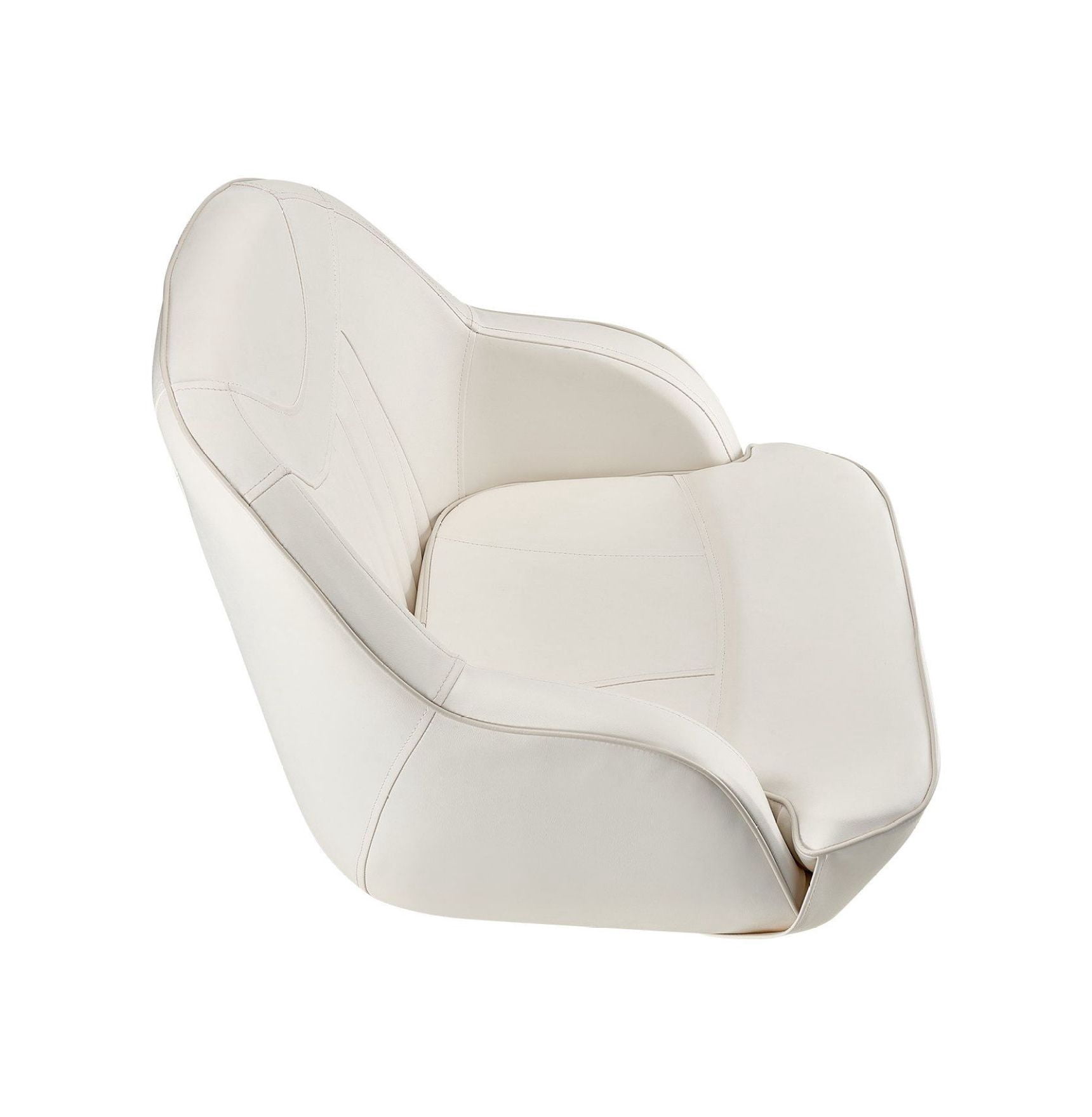 Boat Seat Low Backrest Captain Seat, Waterproof PVC Leather Fishing ...