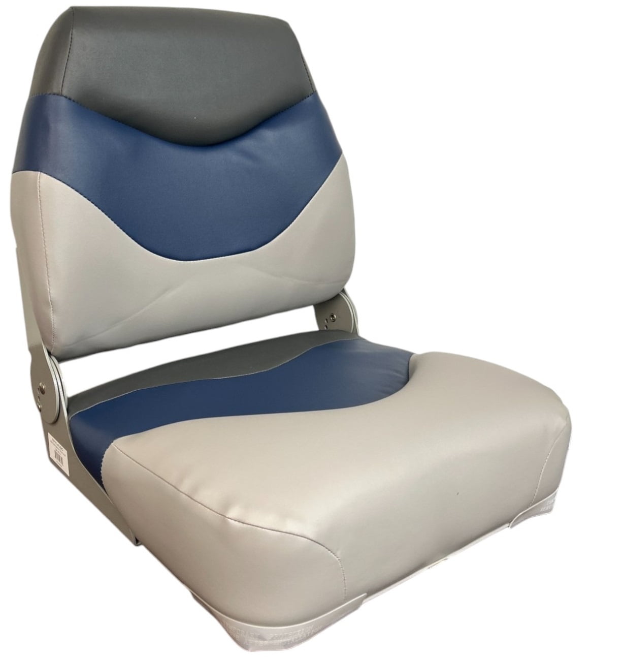 Boat Seat, Mid Back, Fold Down, Tracker Style 1011-ALDC Marble/Navy ...
