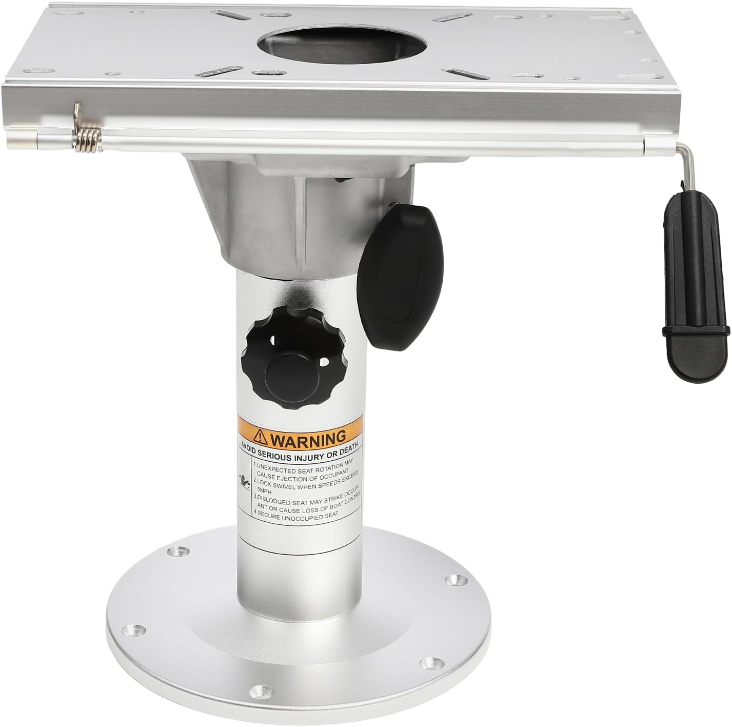 Boat Seat Pedestal, Adjustable Height from 13" to 19", with Seat Slide ...