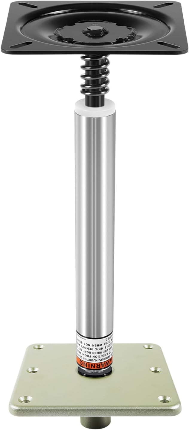 Boat Seat Pedestal Kit – 3/4" Boat Seat Pin Post 11" + 7"x7" Marine ...