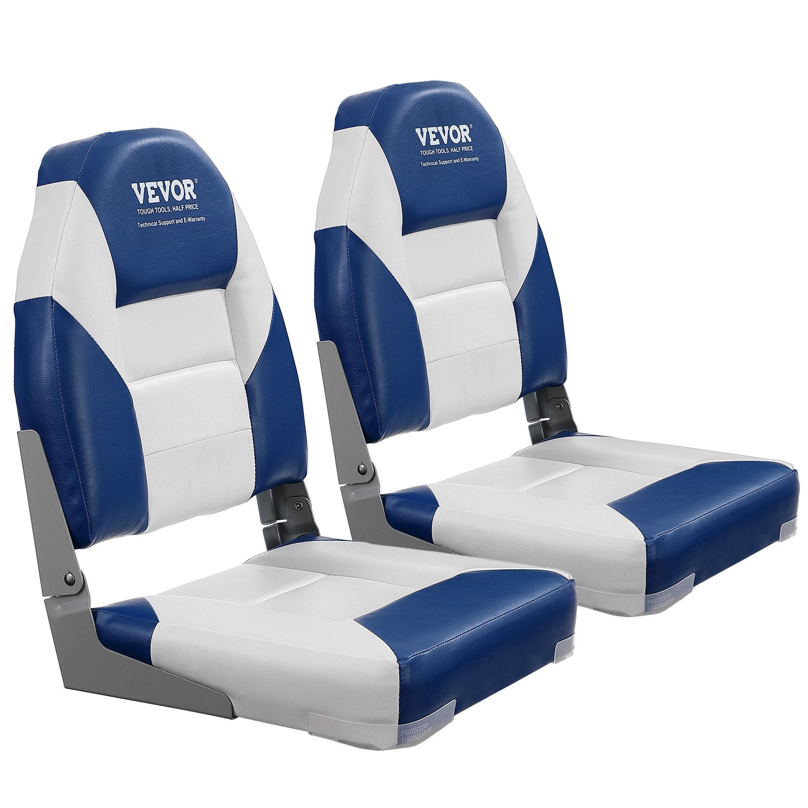 Boat Seats, 21.85" High Back Boat Seat, Folding Boat Chair with ...