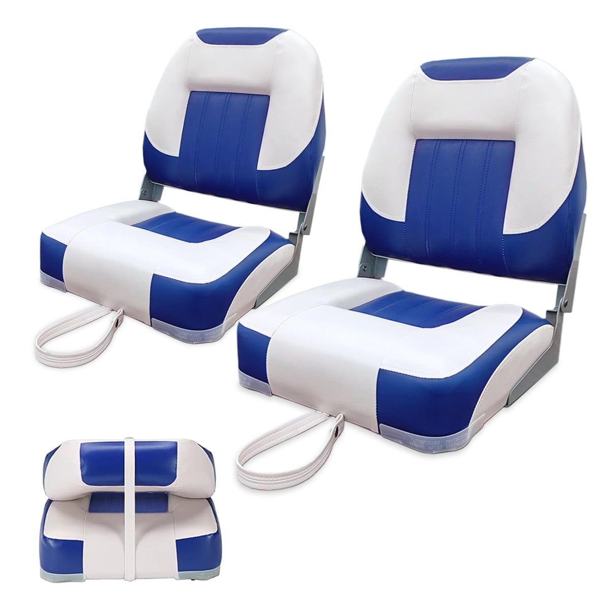 Boat Seats Low Back, Folding Boat Seats Included 2 Pack Stainless Steel ...