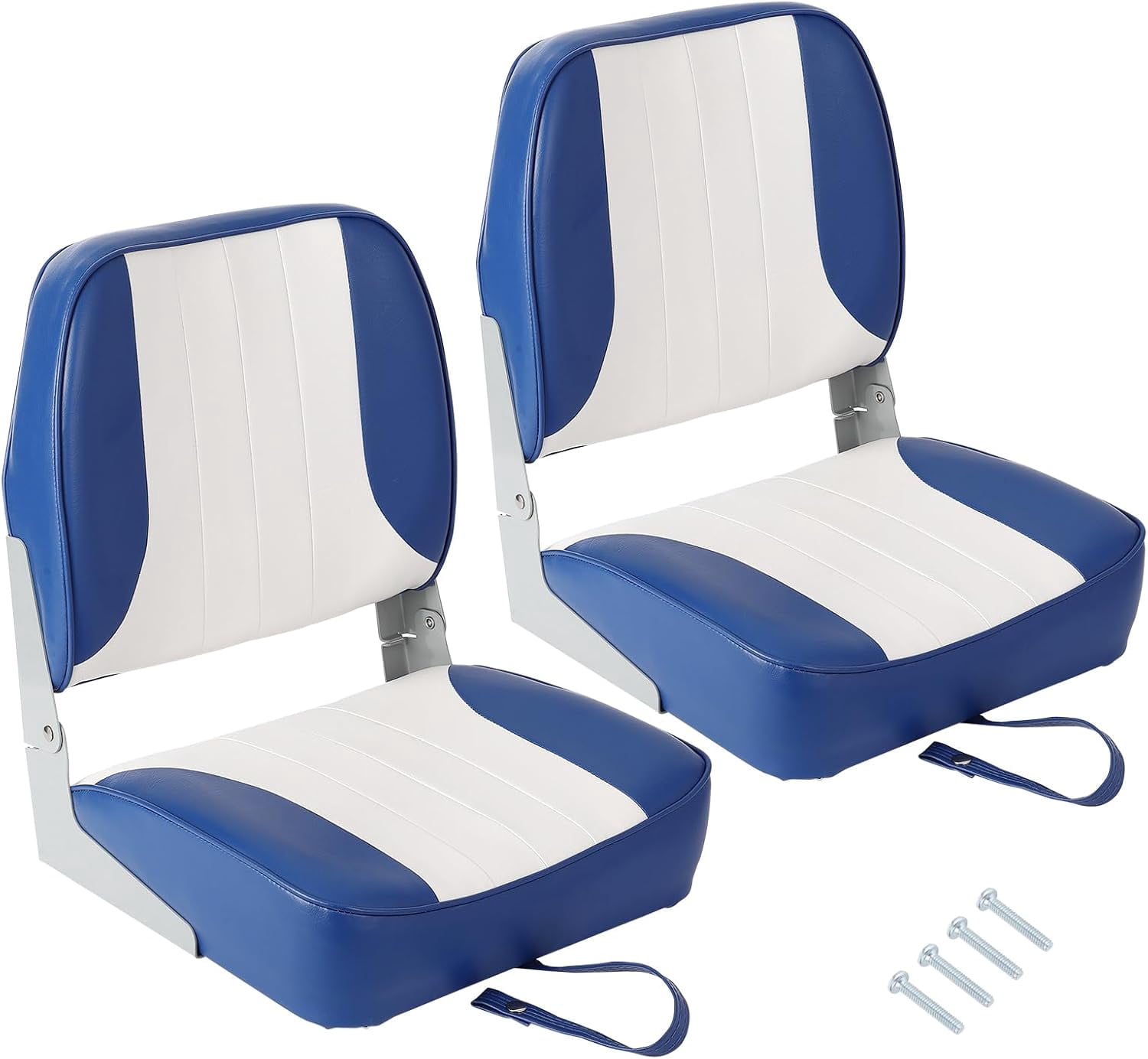 Boat Seats,Low/High Back Boat Seating Fishing Boat Seat,2 Pack ...