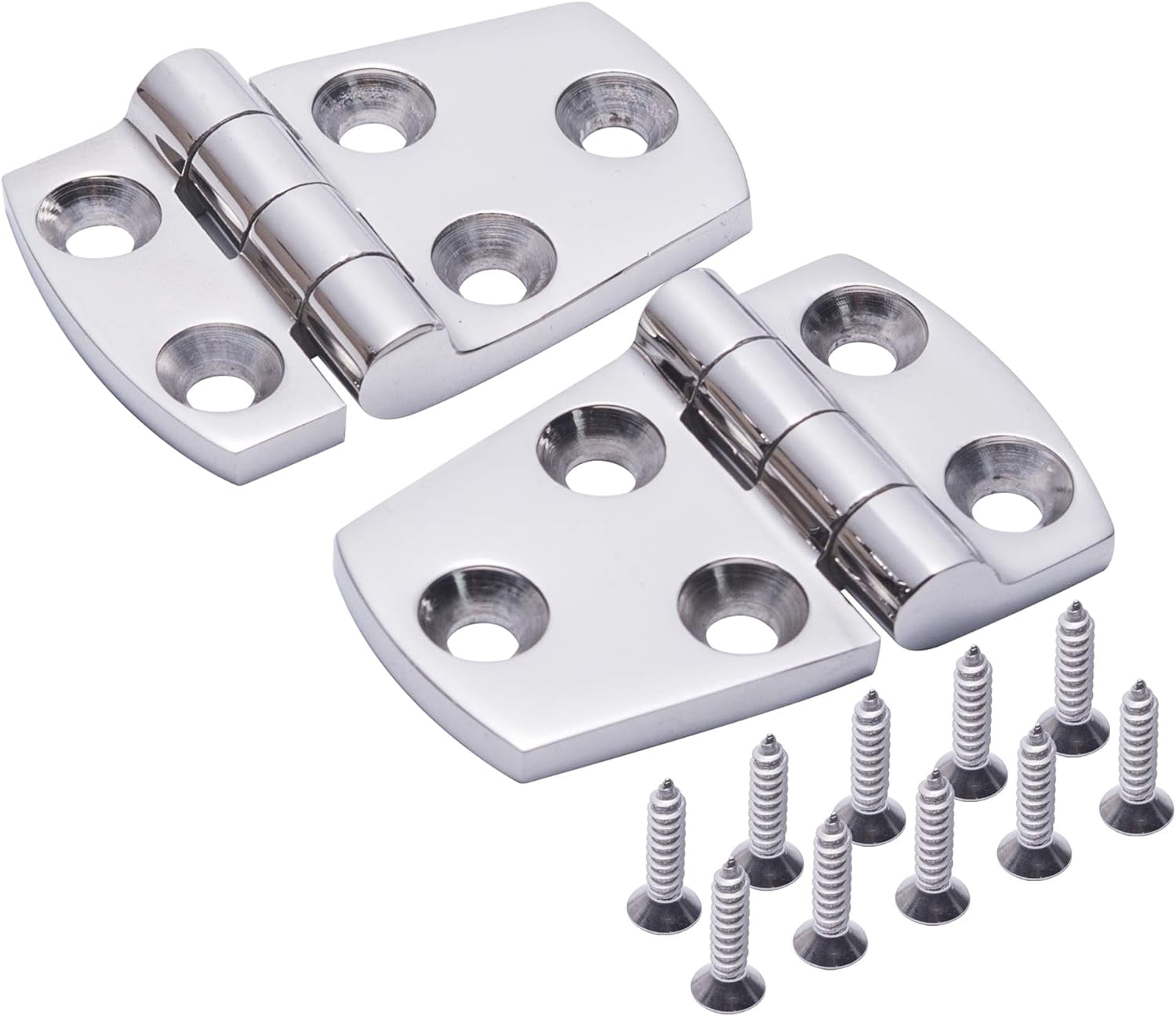 Boat Shortside Hinges,316 Stainless Steel Mirror Polished Marine Heavy ...