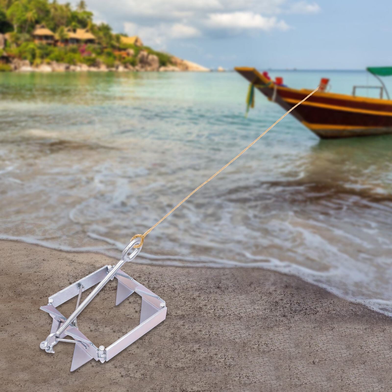 Boat Slide Box Anchor Foldable Sliding Cube Anchor Foldable Boat Anchor ...
