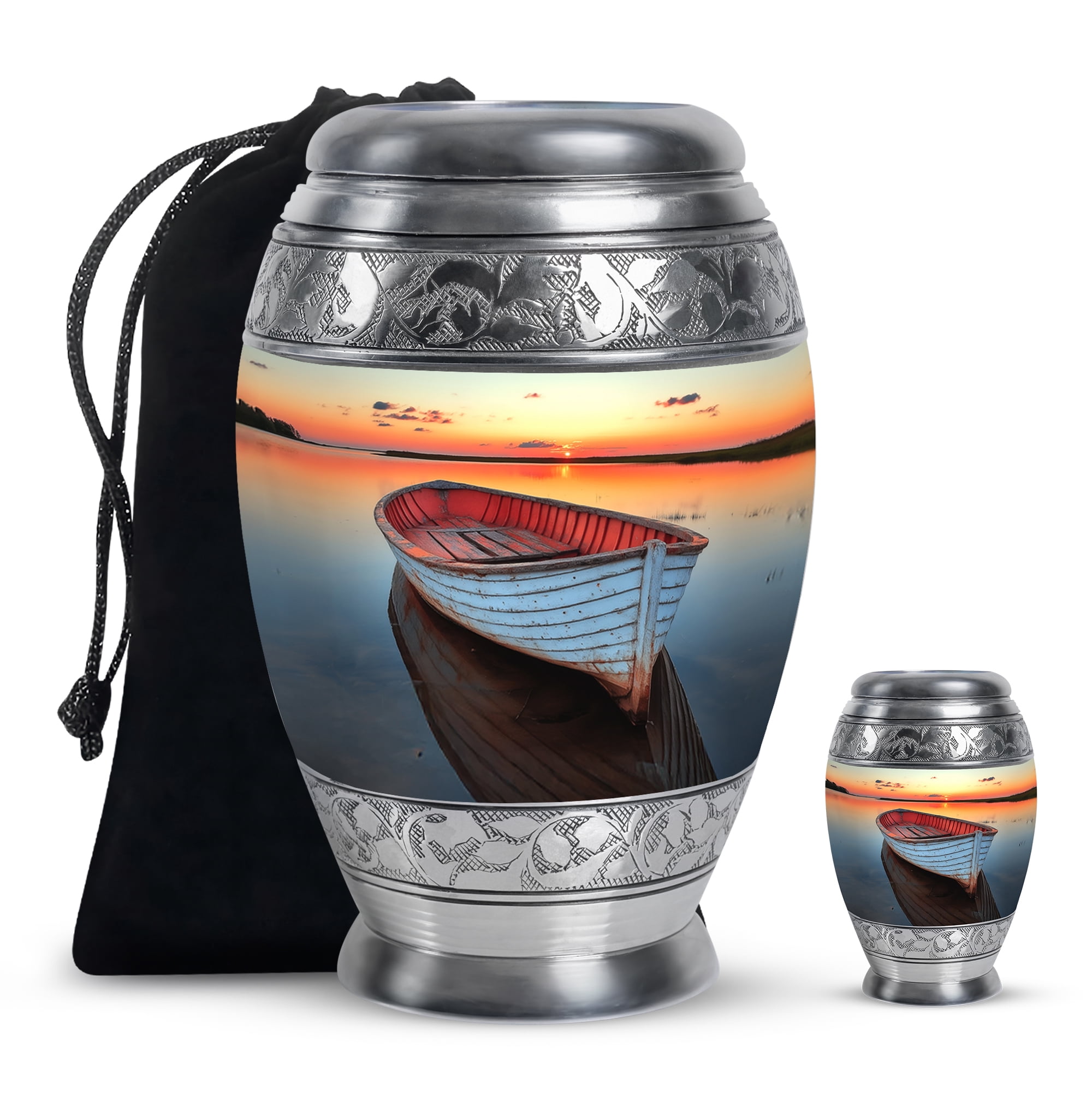 Boat Small Burial Urn for Ashes Adult Male, Funeral Urns for Ashes, Urn ...