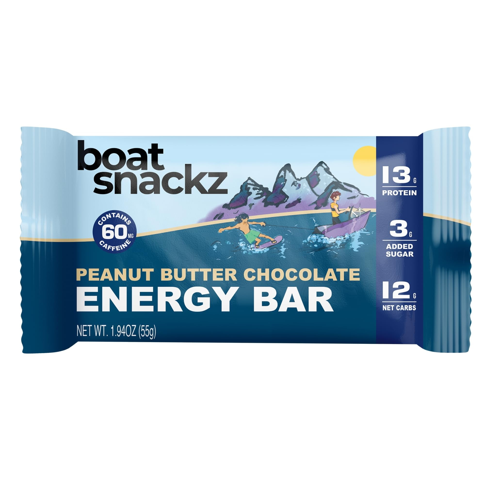Boat Snackz - Peanut CCF19 Butter Chocolate, Energy Bars (12 Pack) 13g ...