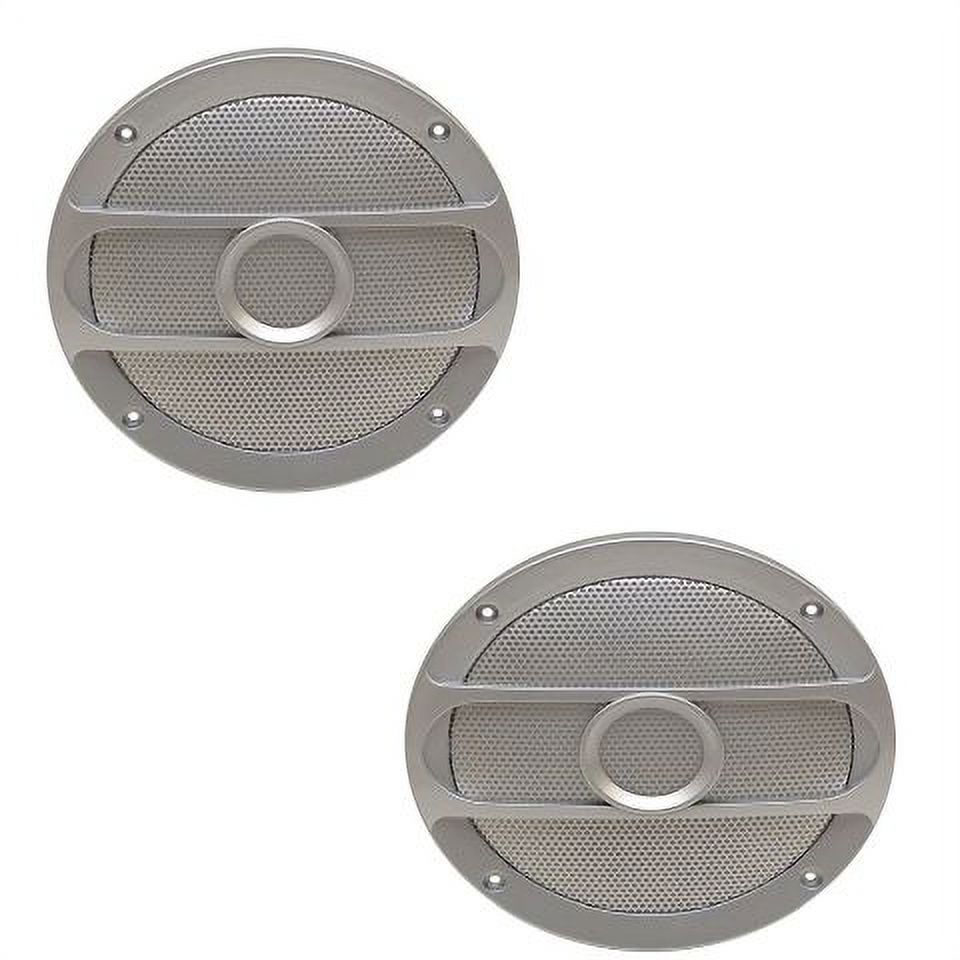 Boat Speaker Grille Cover | Godfrey 7 Inch Silver Plastic (Pair ...
