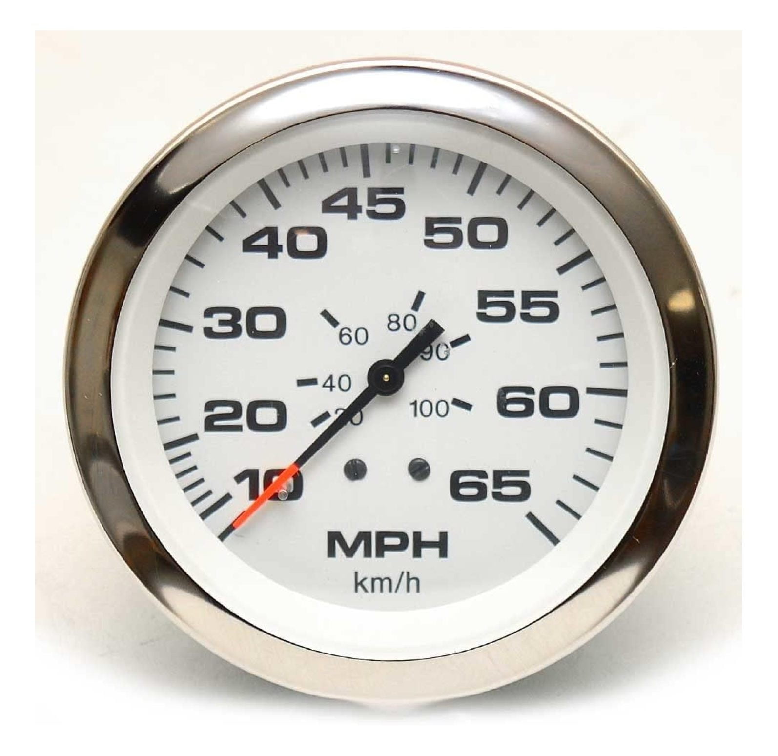 Boat Speedometer Gauge 59713 | 3 1/4 Inch Silver White - Walmart.com