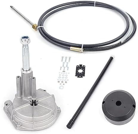 Boat Steering System, 12 Feet Outboard Boat Rotary Steering System Kit ...