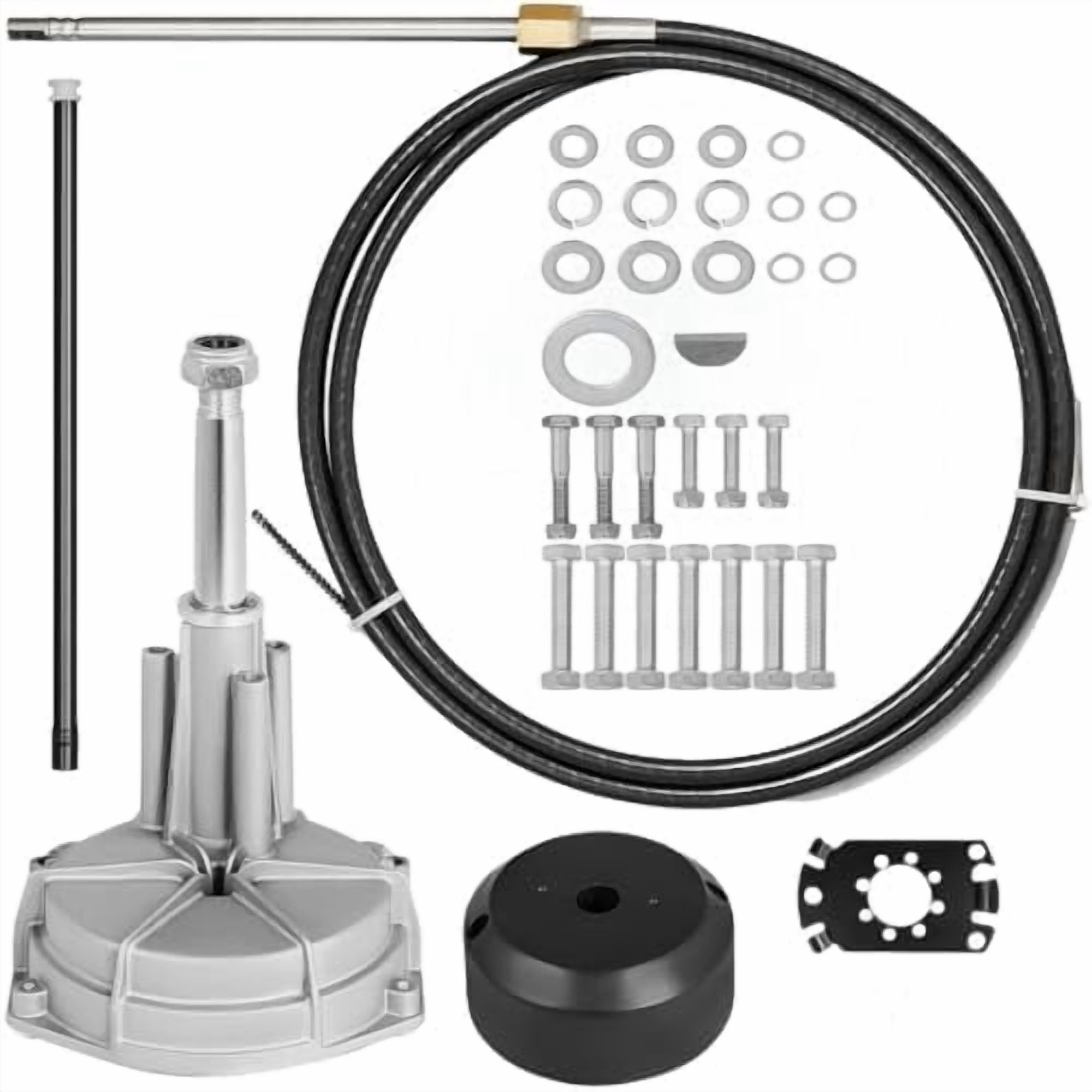 Boat Steering System Kit 3/4'' Shaft with Stainless Steel 84 gear ...