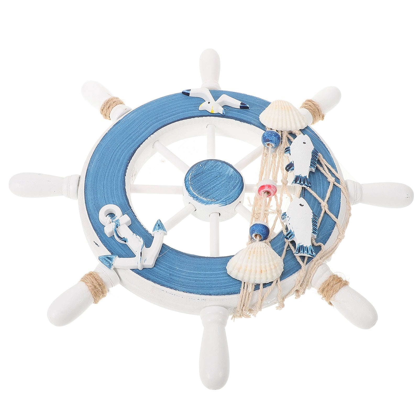Boat Steering Wheel Fishing Net Anchor and for Craftsman Decoration ...