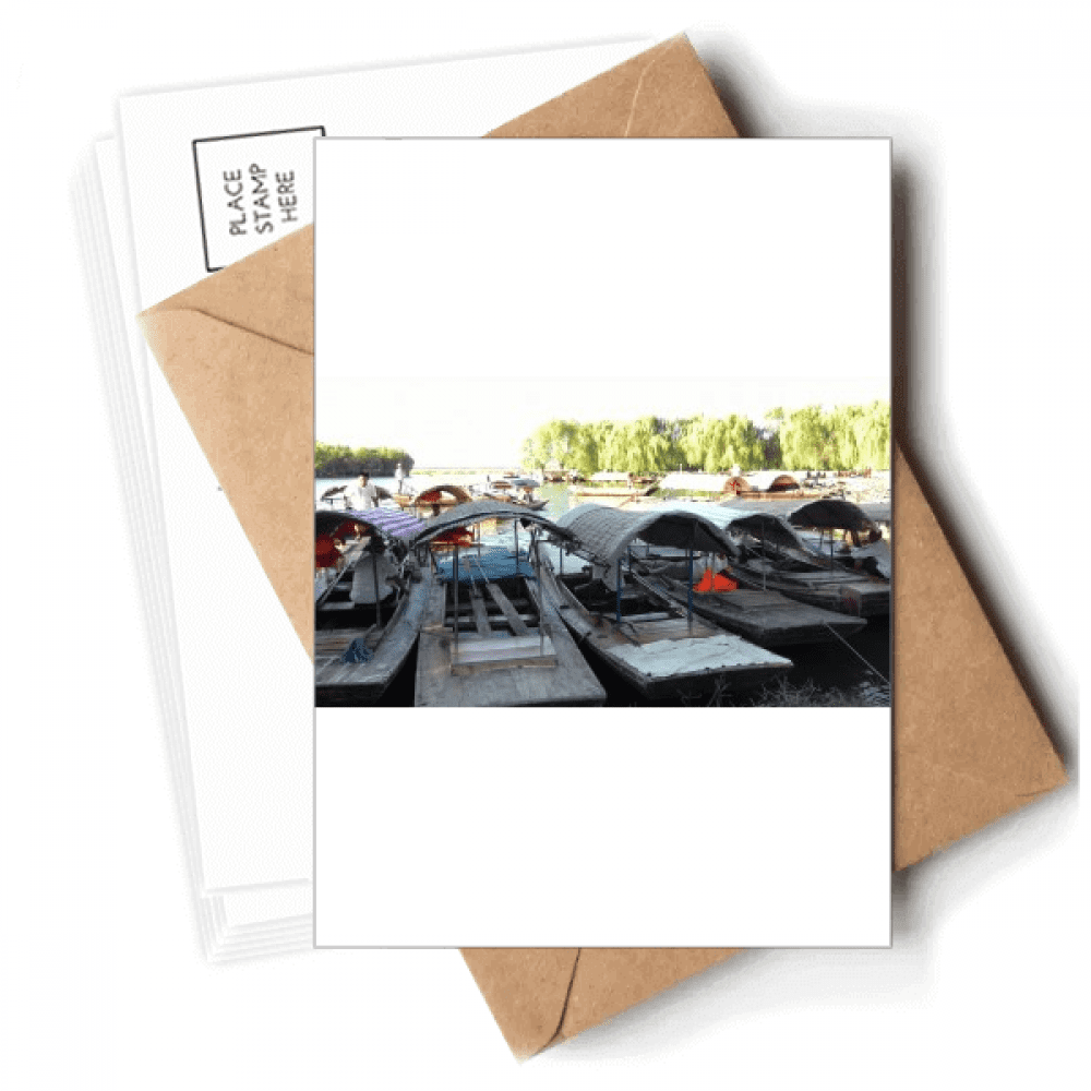 Boat Stop Art Deco Fashion Postcards Envelopes Blank Note Cards Mailing ...