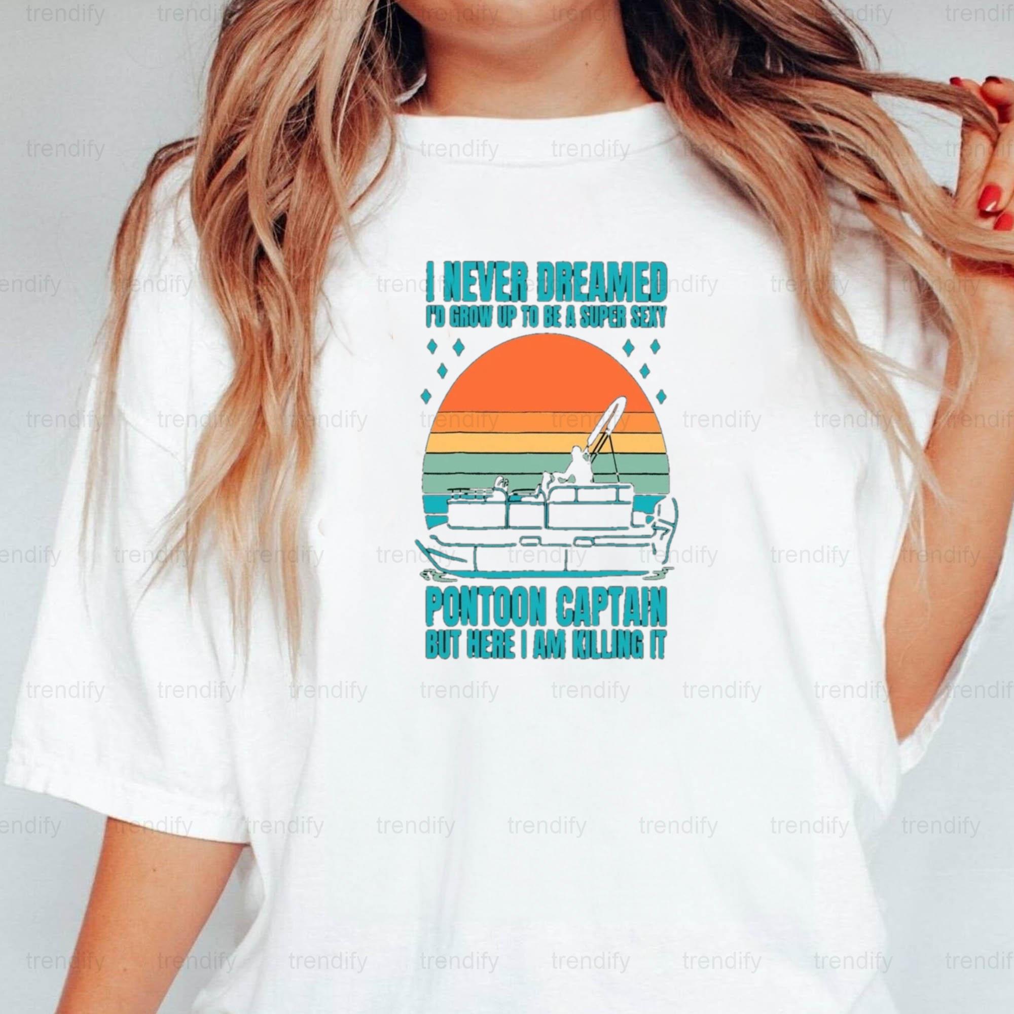 Boat Stuff Captain A Funny Pontoon Boating And Lake Ship Themed Graphic ...