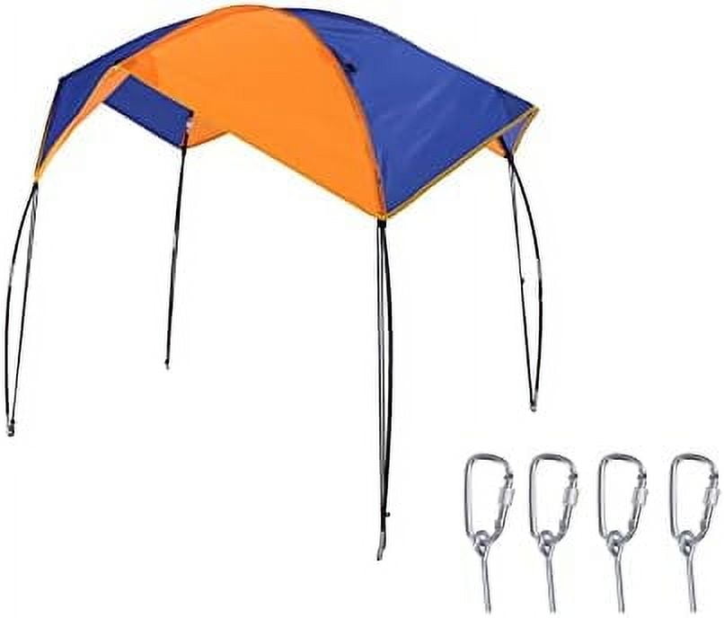 Boat Sun Shade Shelter, 2-4 Persons Portable Sailboat Awning Cover ...