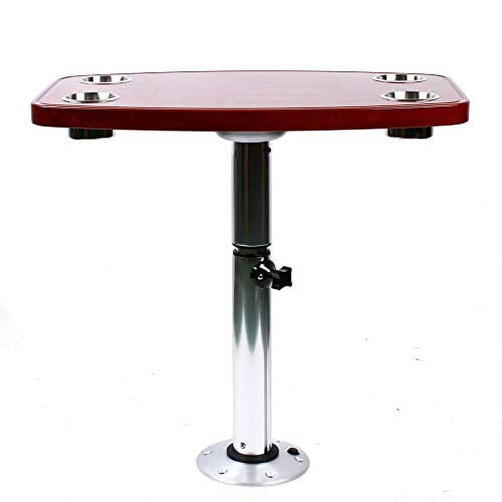 Boat Table, Caravan Motorhome Marine Boat Varnished Oak Table W/4 Cup ...