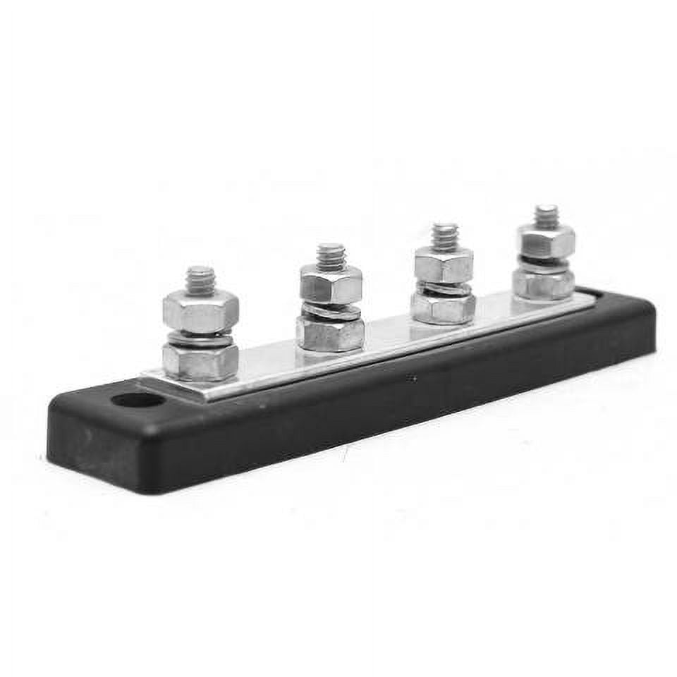 Boat Terminal Block | 4 Position 6 1/8 x 1 1/4 Inch Black - Walmart.com