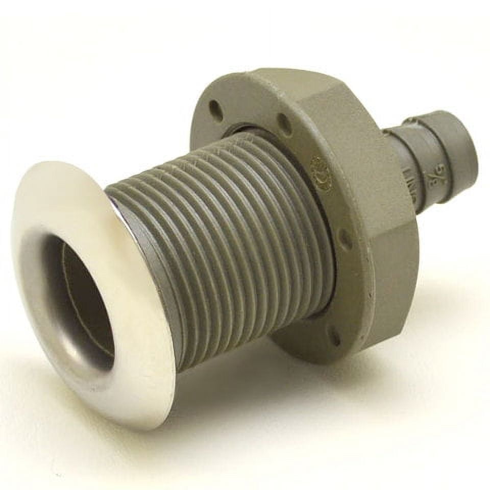 Boat Threaded Thru Hull Connector | 5/8 Inch Grey Plastic - Walmart.com