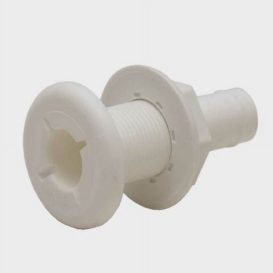 Boat Thru Hull Connector Fitting | 3/4 Inch Barbed White - Walmart.com