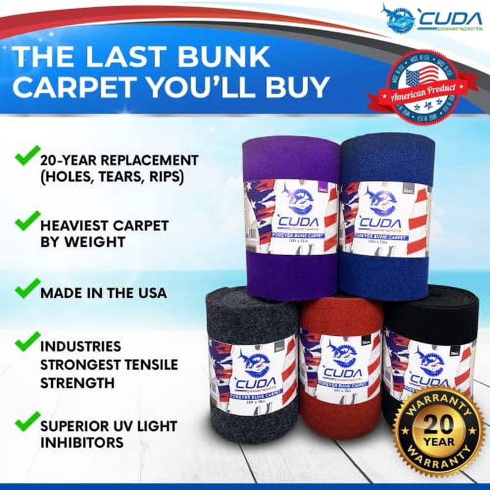 Boat Trailer Bunk Carpet - 36oz Forever Boat Bunk Carpet (12"W x 13'L ...