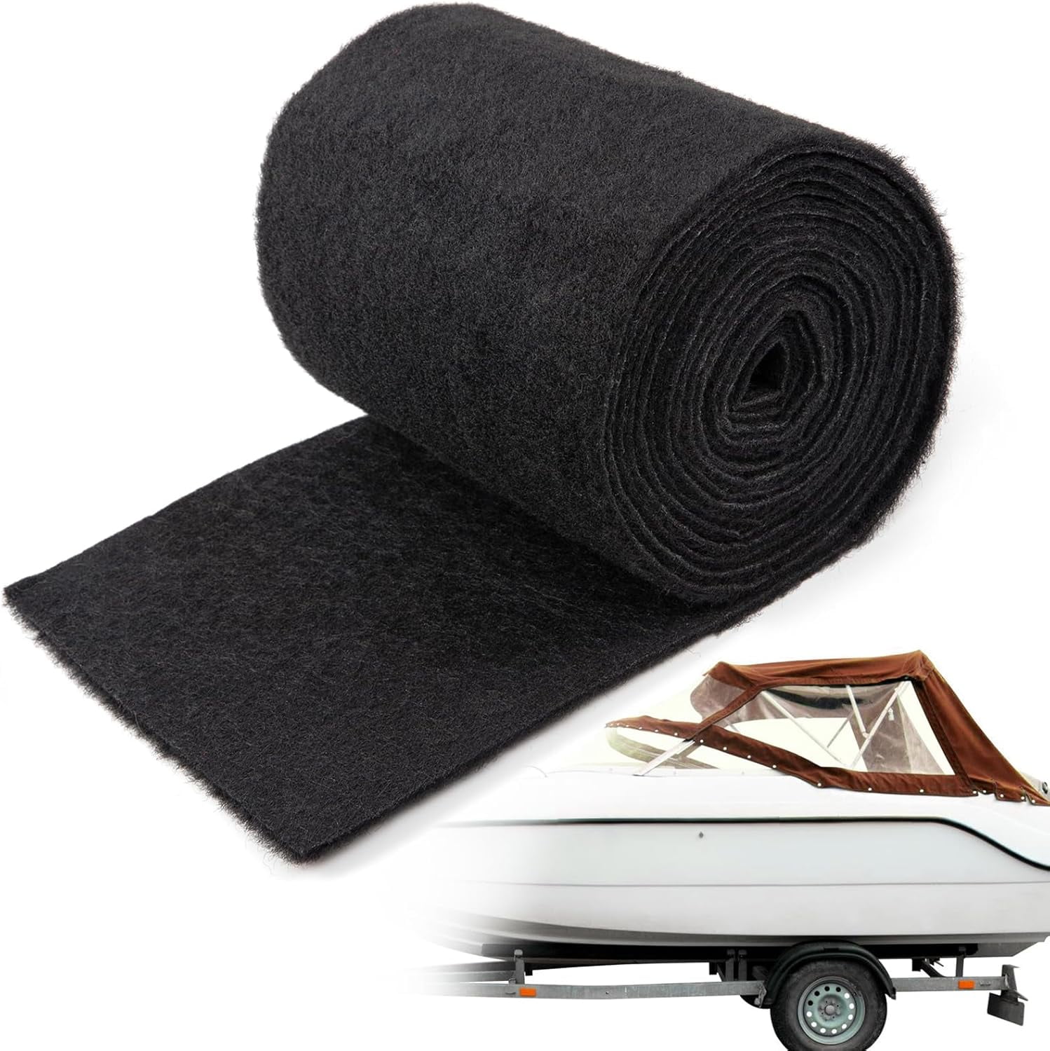 Boat Trailer Bunk Carpet - 6mm Ultra Thick 13ft*9in Wear-Resistant ...