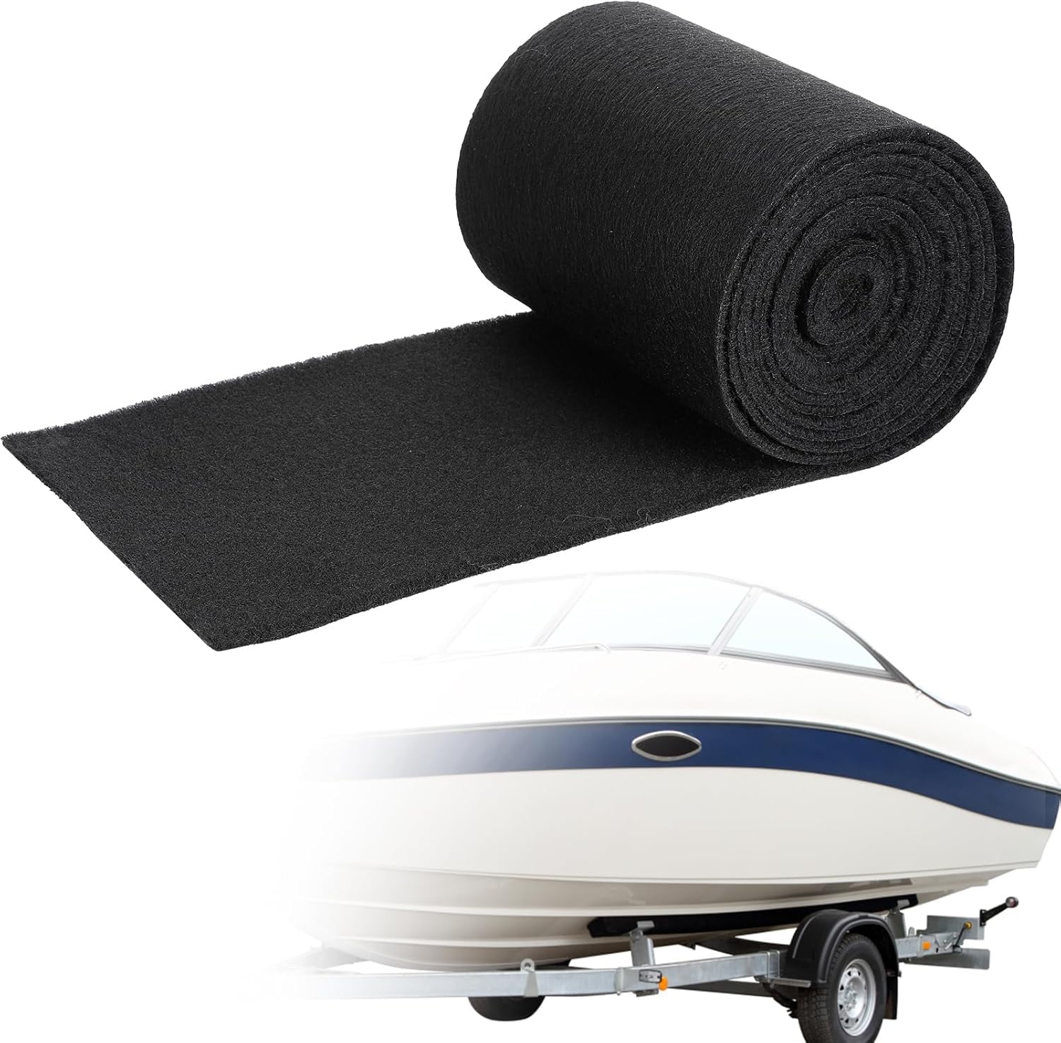 Boat Trailer Bunk Carpet - 8mm Ultra Thick 13ft*9in Wear-Resistant ...