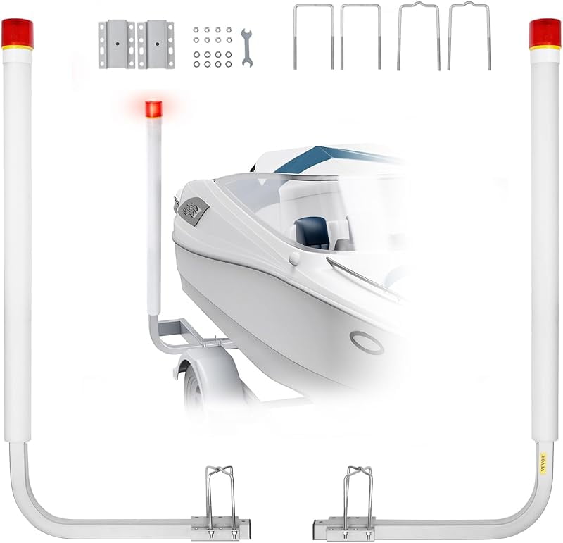 Boat Trailer Guide, 22"-60" Adjustable Design Trailer Guide Poles, 2PCS ...
