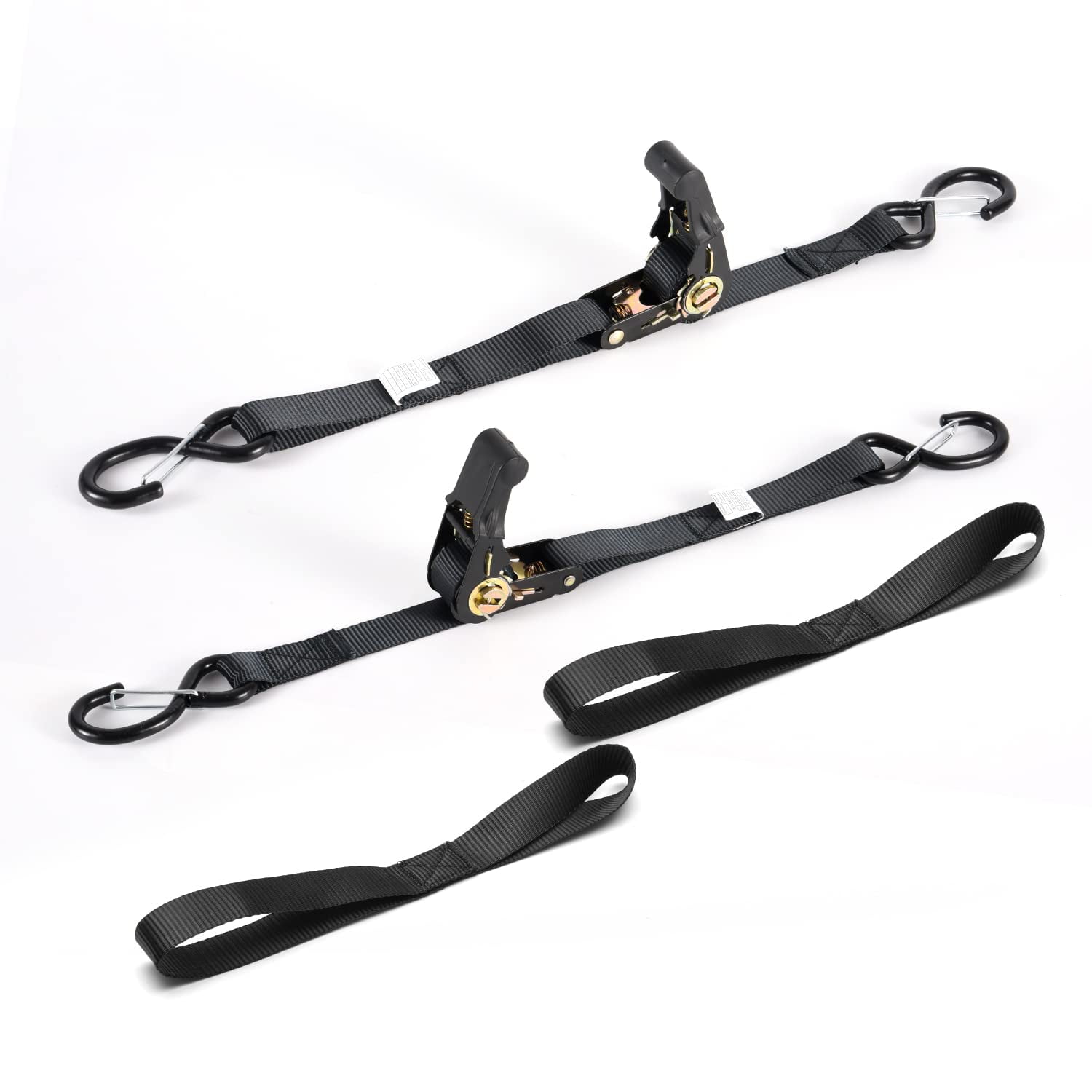 Boat Trailer Transom Ratchet Tie Down Straps 2400 LBS, 1'' X 4'with ...