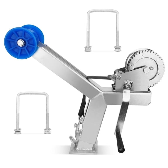 Boat Trailer Winch Post with 1200LB Boat Winch Compatible with 3" W X 4 ...