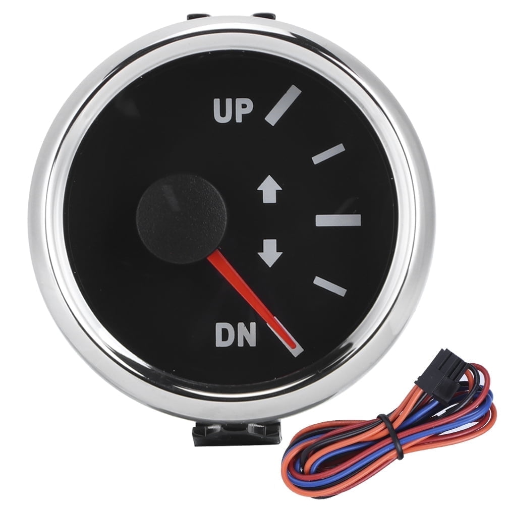 Boat Trim Gauge Trim Tilt Indicator, 52mm 2in UP DN Boat Trim Gauge 0 ...