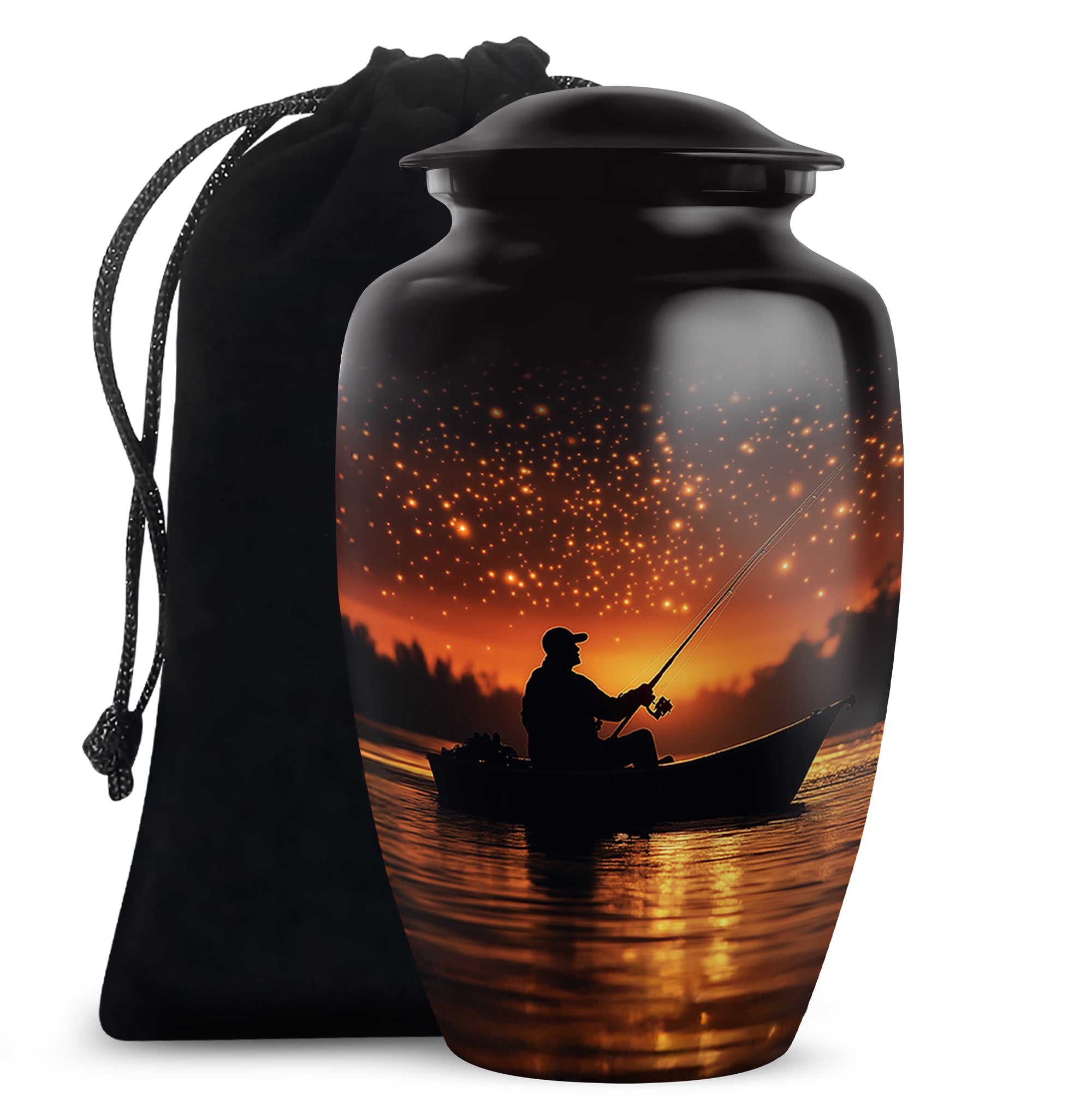 Boat With Fishing Large Urns For Human Ashes Adult Female - Cremation ...