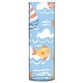 Boat and Fish and Cloud Vase Flower Vase Clear Unbreakable Plastic Tall ...