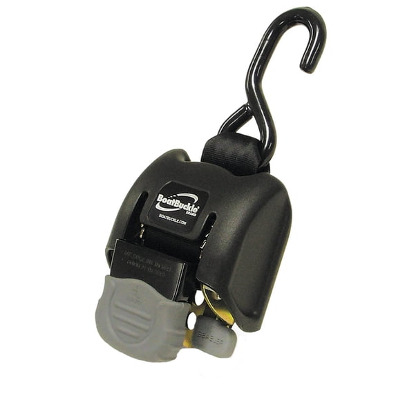 BoatBuckle Retractable Transom Tie-Down Straps, 2-43 Inch, Heavy-Duty ...