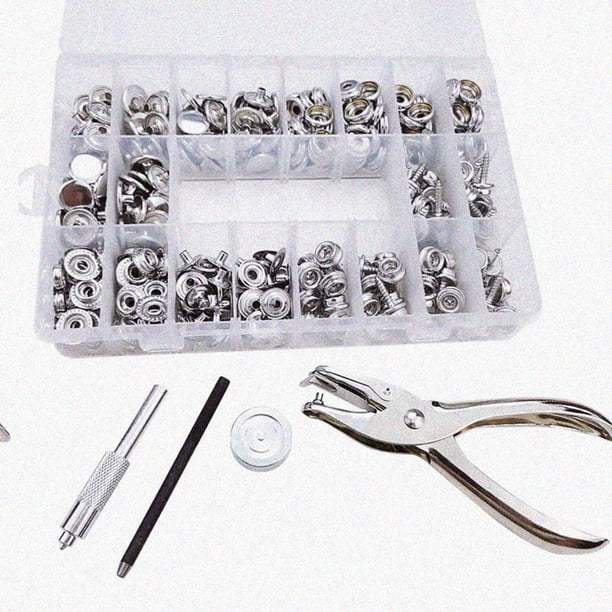 BoatSnap Pro Kit: 100 PCS Heavy-Duty Stainless Steel Marine Snaps ...