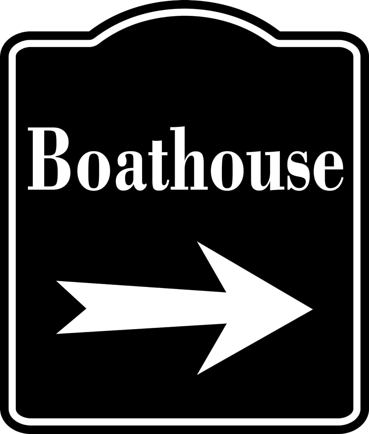 Boathouse Right Arrow BLACK Aluminum Composite Sign, 8.5"x10" - Walmart.com