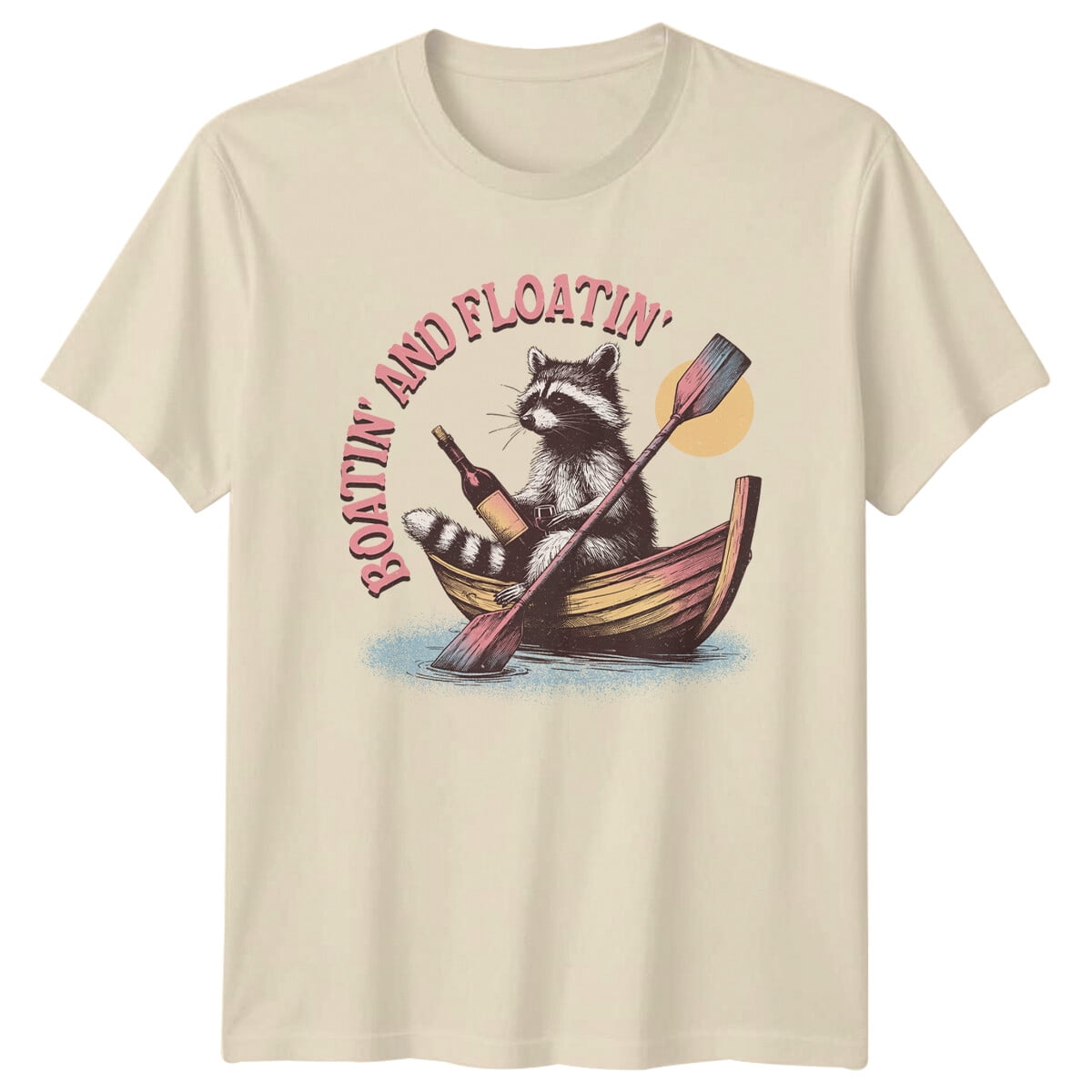 Boatiin' And Floatin' In Boat Animal Pun T-Shirt All Size S-5XL ...
