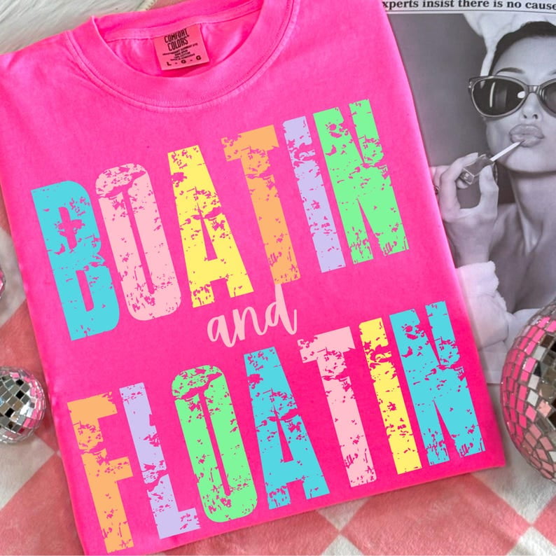Boatin and Floatin Tshirt, Summer Lake Tshirt, Lake Life T-Shirt ...
