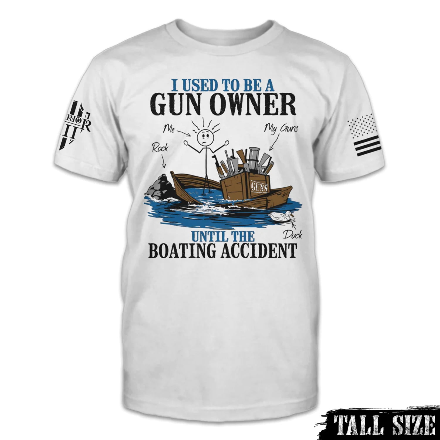 Boating Accident - Tall Size T-Shirt Patriotic Tribute Tee | American Pride Veteran Support ...