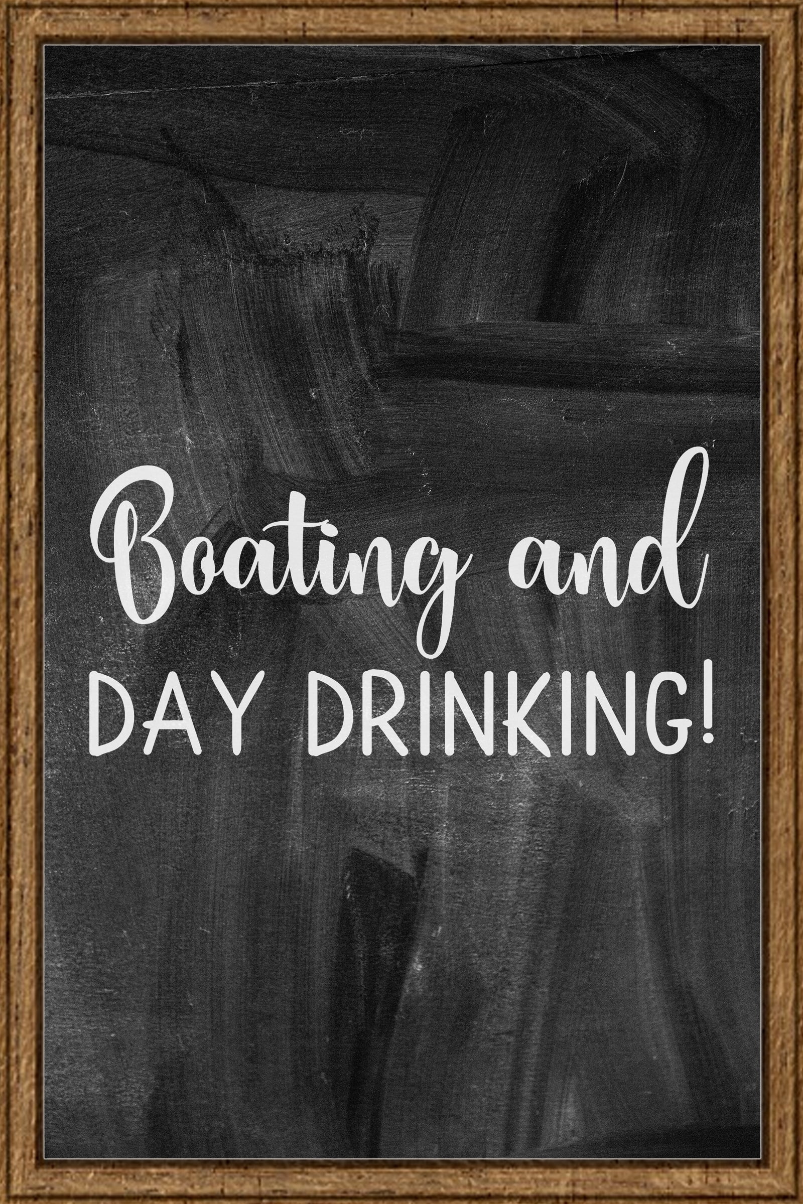Boating And Day Drinking! Funny Outdoors Beach Adult Alcohol Tin Sign ...