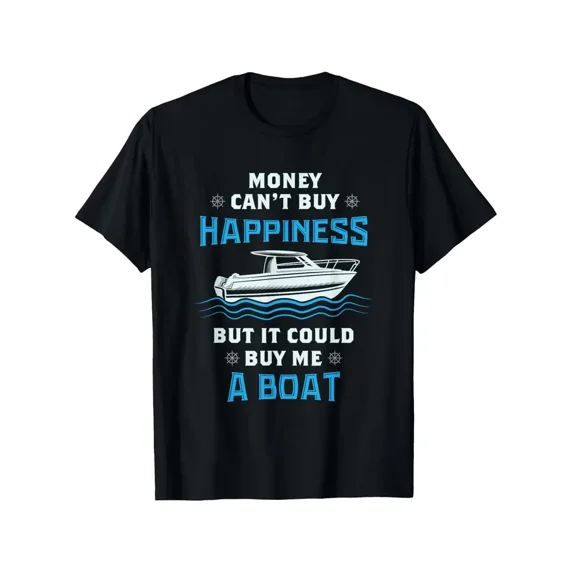 Boating Boat Captain T-Shirt - "Money Could Buy Me A Boat" Nautical ...