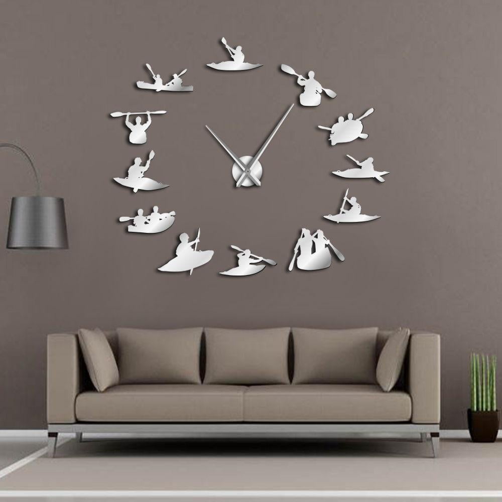 Boating DIY Oversized Clock Watch Modern Sport Rowing User-defined Big ...