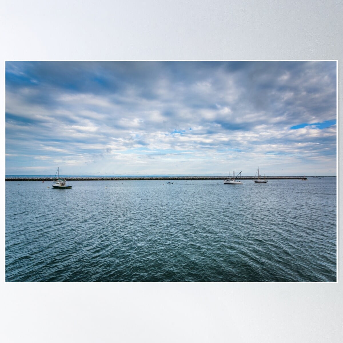 Boating In Provincetown, Cape Cod Poster Wall Art, Modern Wall Decor ...