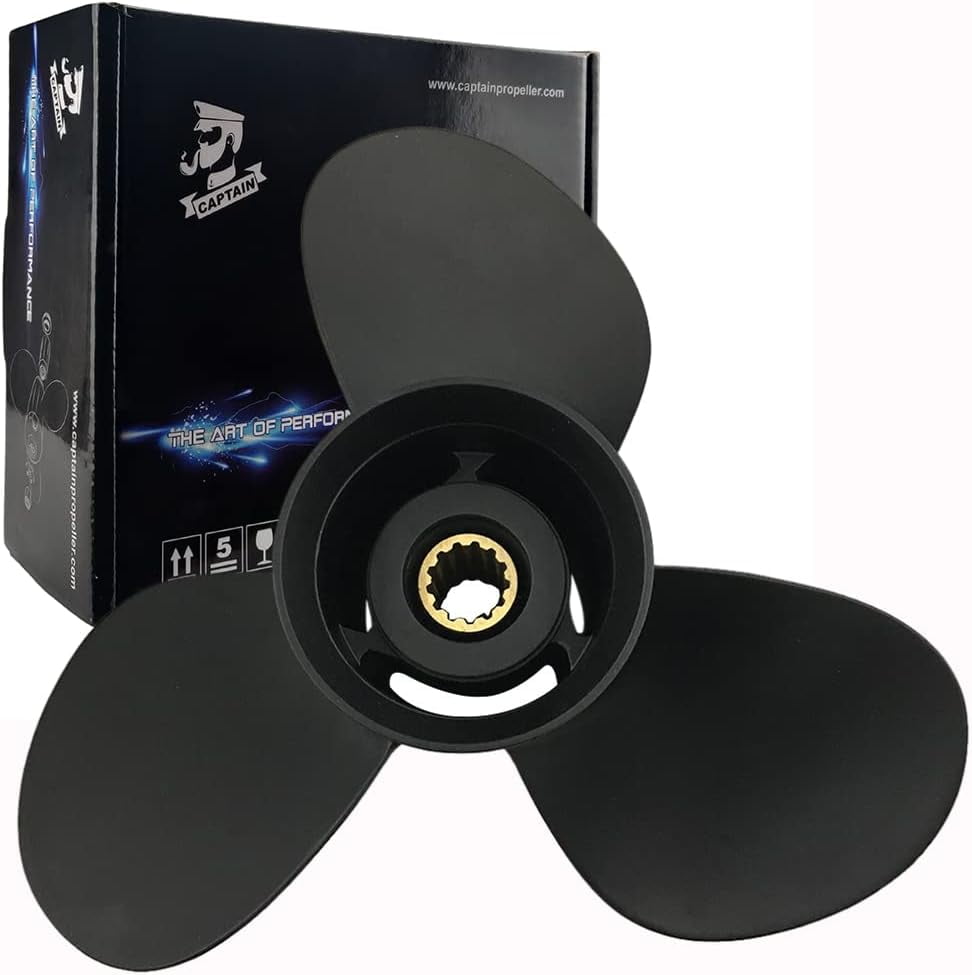 Boatman Outboard Propeller fit Tohatsu Nissan Engines 35/40/50 HP,13 ...