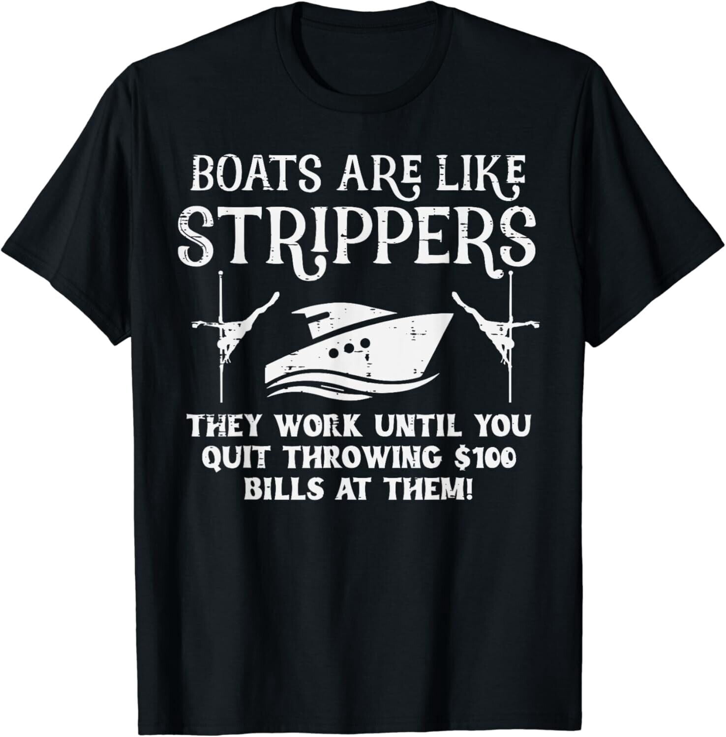 Boats Are Like Work Until Funny Captain Yacht Owner Ship Men Gift ...