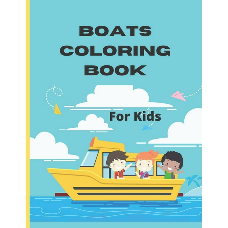 coloring book boats