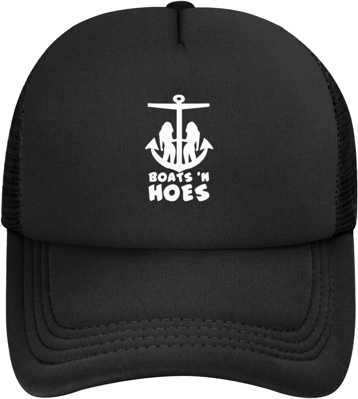 Boats & Hoes Mesh Hat Baseball Cap Golf Sun Cap Dad Hats Adjustable for ...