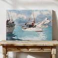 Boats In Key West By Winslow Homer Coastal Vintage Art Poster Beach ...